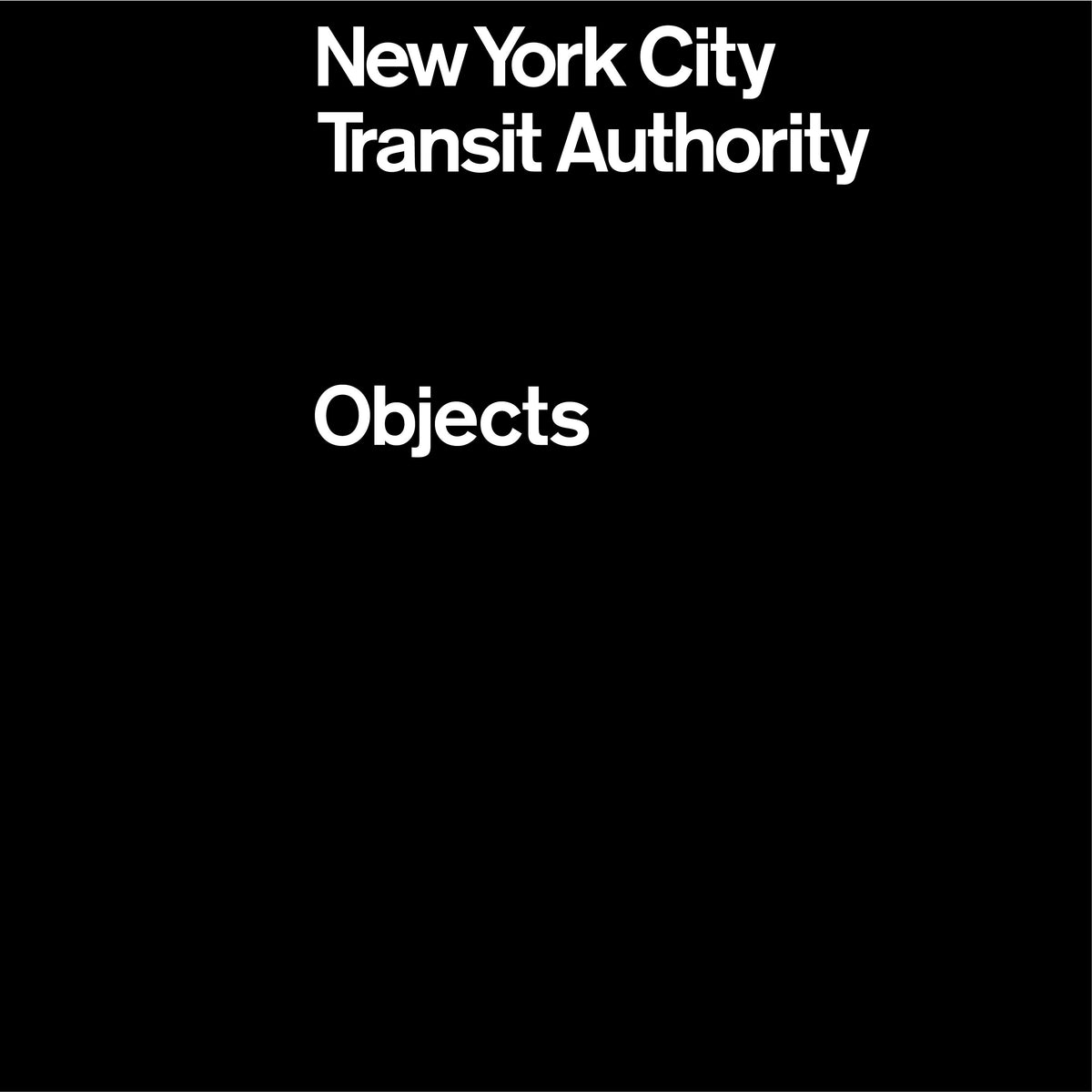 NYCTA Objects – CMYK Bookstore
